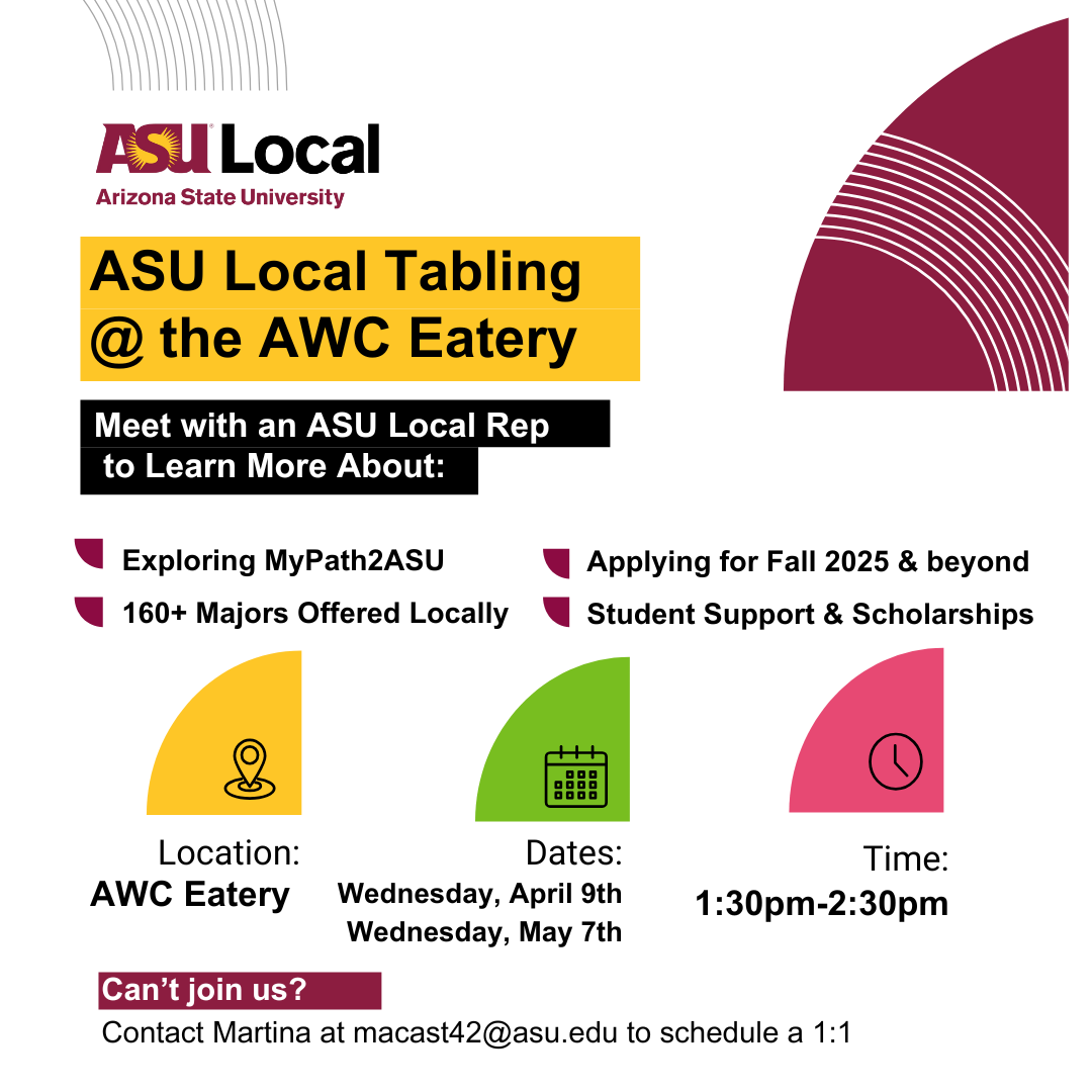 ASU Local Resource Table | Arizona Western College